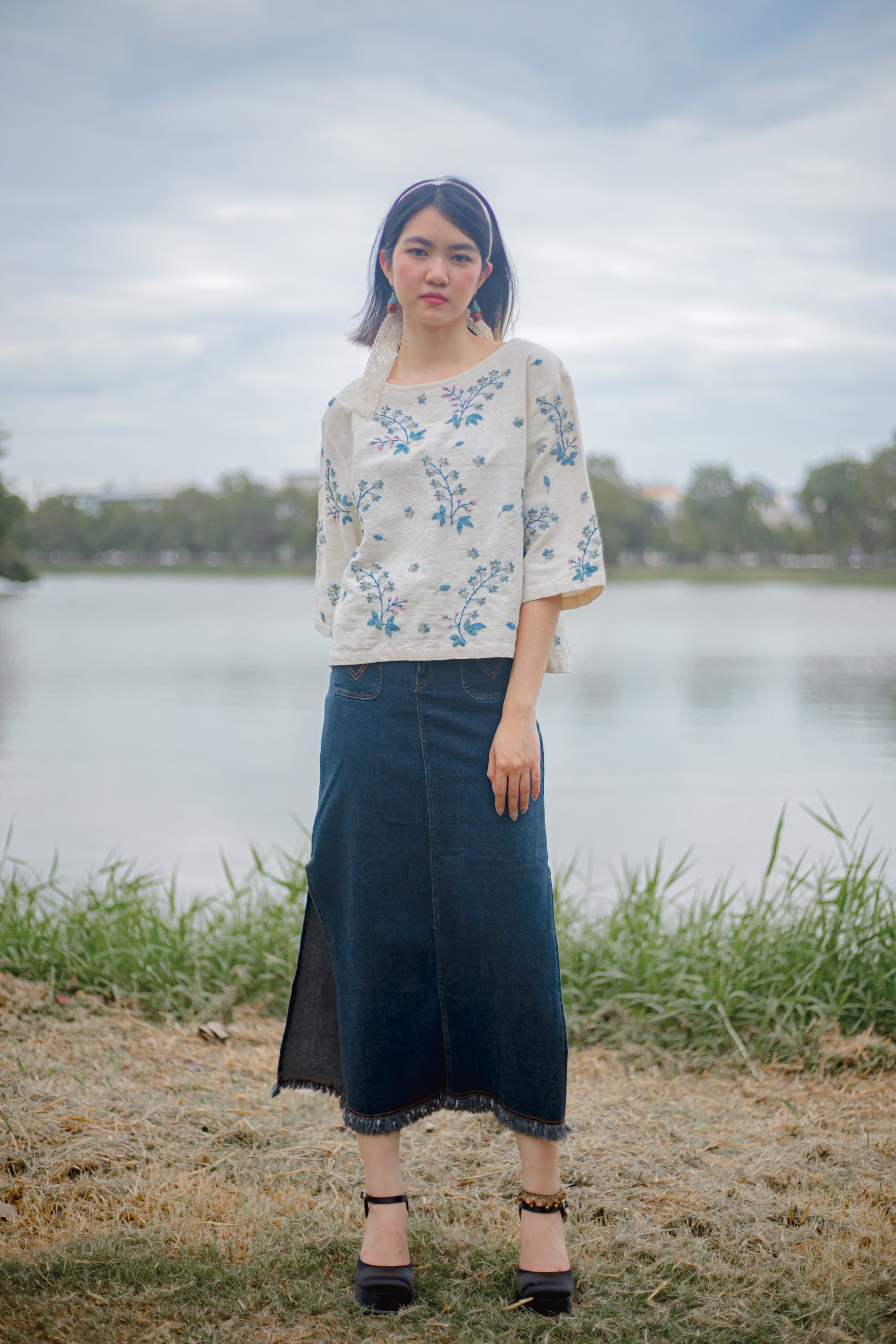 Cotton Tree Blue Daisay Top – Cotton Tree