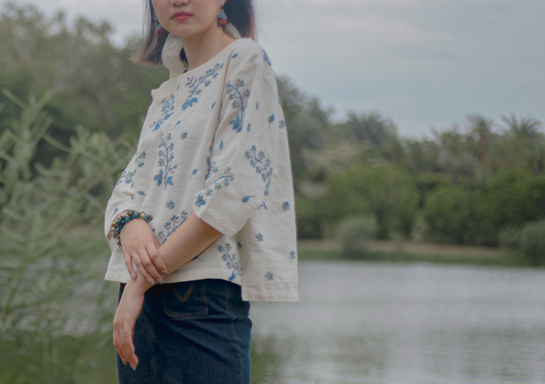 Cotton Tree Blue Daisay Top – Cotton Tree